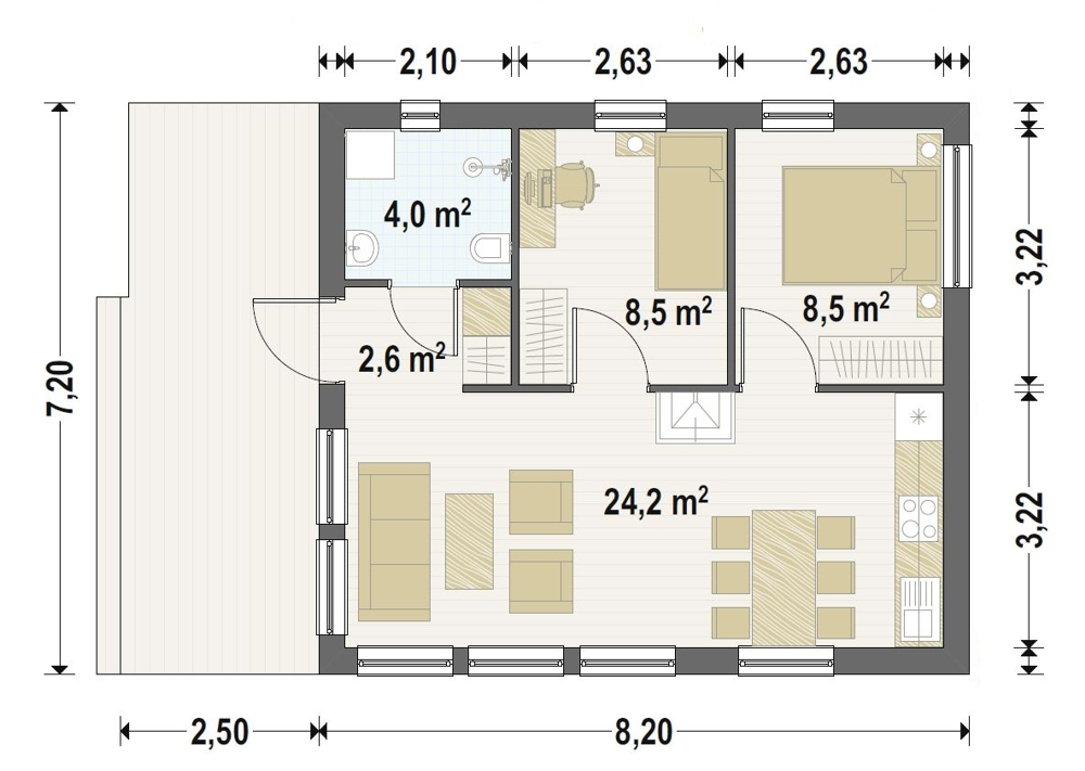 Elementmaja ilma ehitusloata alla 60m2 Elementmajad